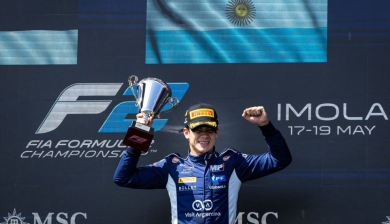 Franco Colapinto hizo historia y ganó en la F2 en Imola - Necochea Digital